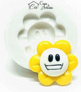 Casa do Artesão :: Sans Undertale - Rosto Flowey - Medio - P1040 [M8382]